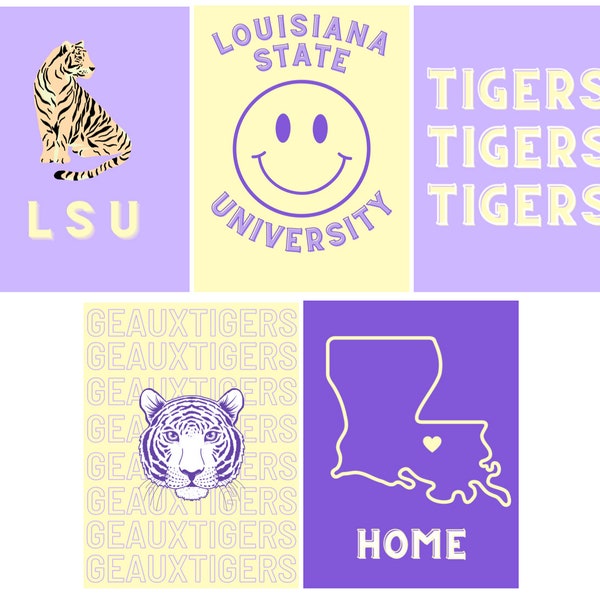 Lsu Wall Decor - Etsy