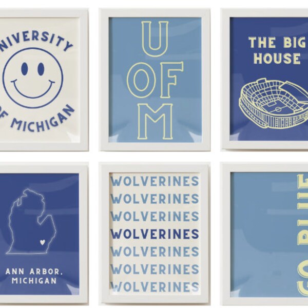 Michigan Poster - Etsy