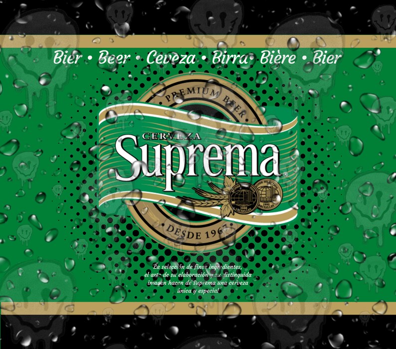 Suprema Beer Skinny Tumbler Wrap 20oz El Salvador - Etsy