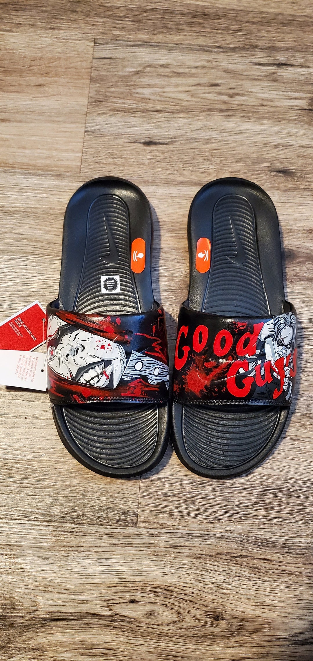 Custom Slides/ Hand Painted /nike Slides/ Made to Order/ Customize ...