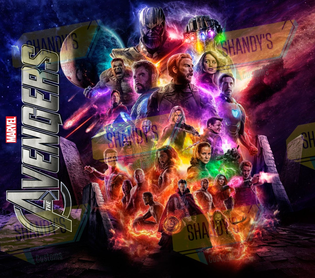 Marvel Png Wrap 20oz Straight Tumbler - Etsy