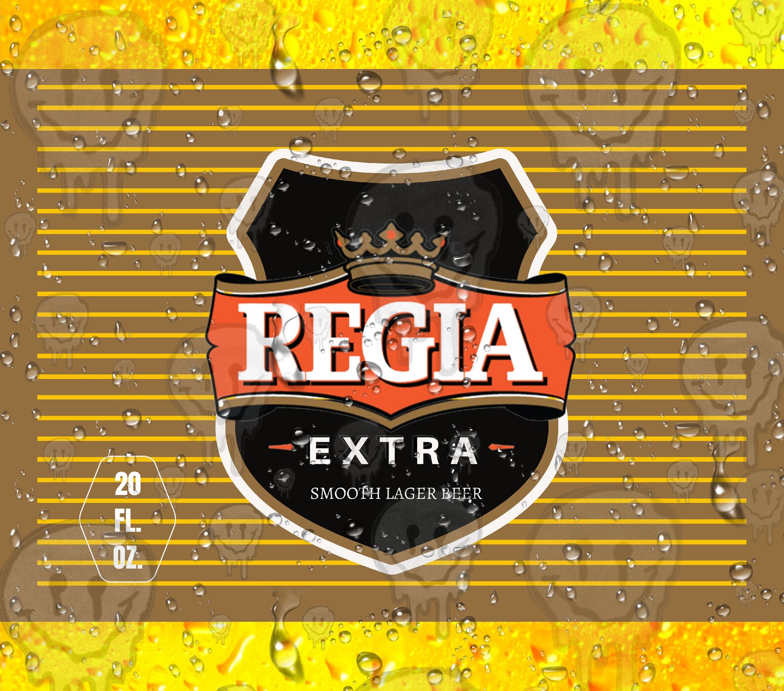 Regia Beer Skinny Tumbler Wrap 20oz El Salvador - Etsy