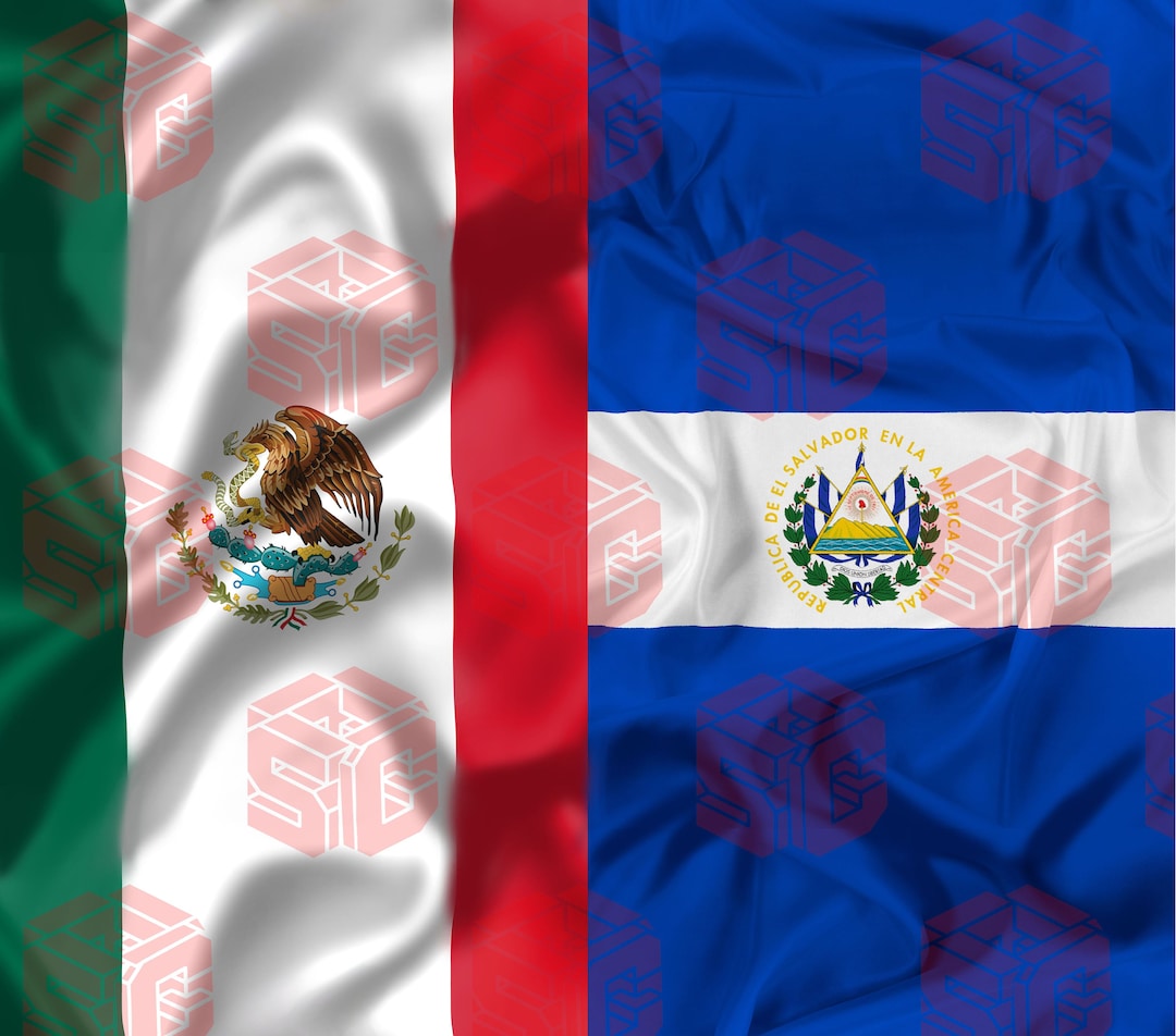 Mexicoel Salvador Flag 20oz Png Tumbler Wrap Etsy