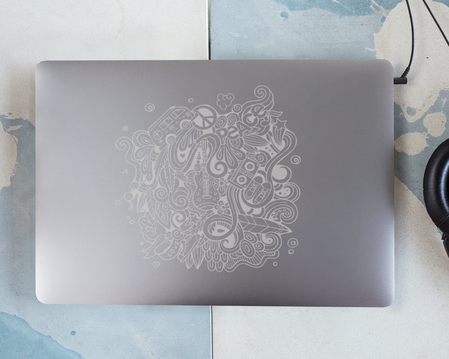 70's Retro Squarish Design Laser Files for Engraving - Etsy