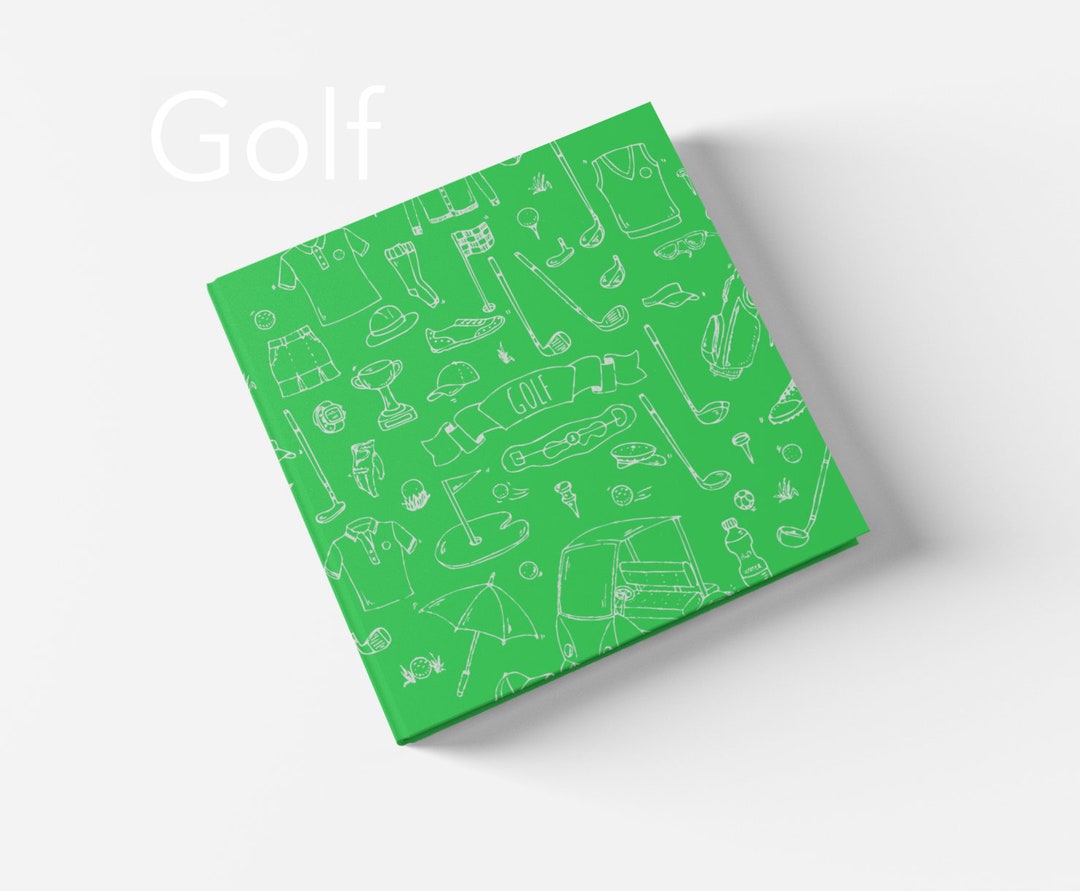 Golf Theme Squarish Design Laser File for Engraving - Etsy