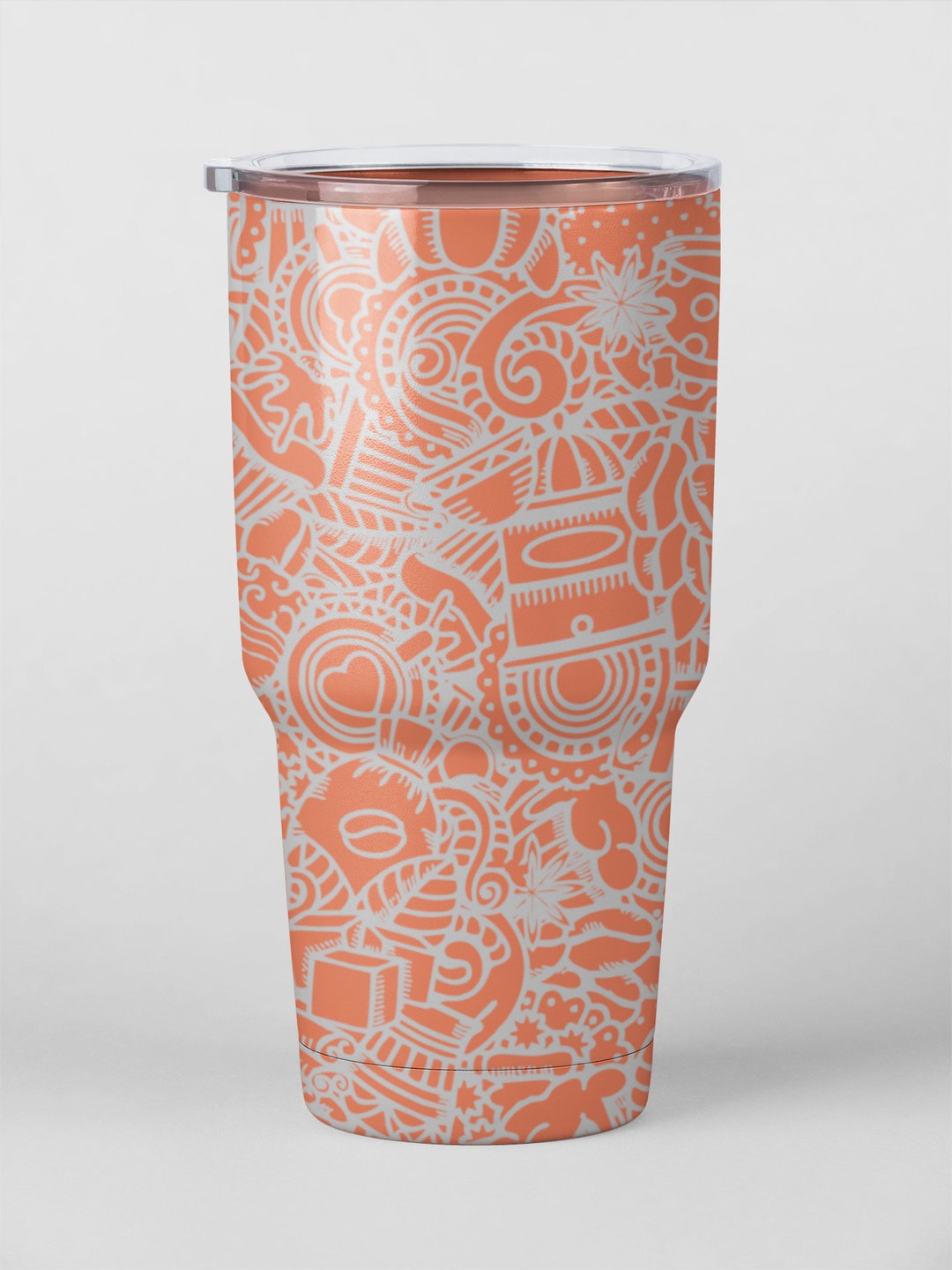 Coffee Time Full Wrap Design Laser Files for Tumblers, Bottles, Cups or ...