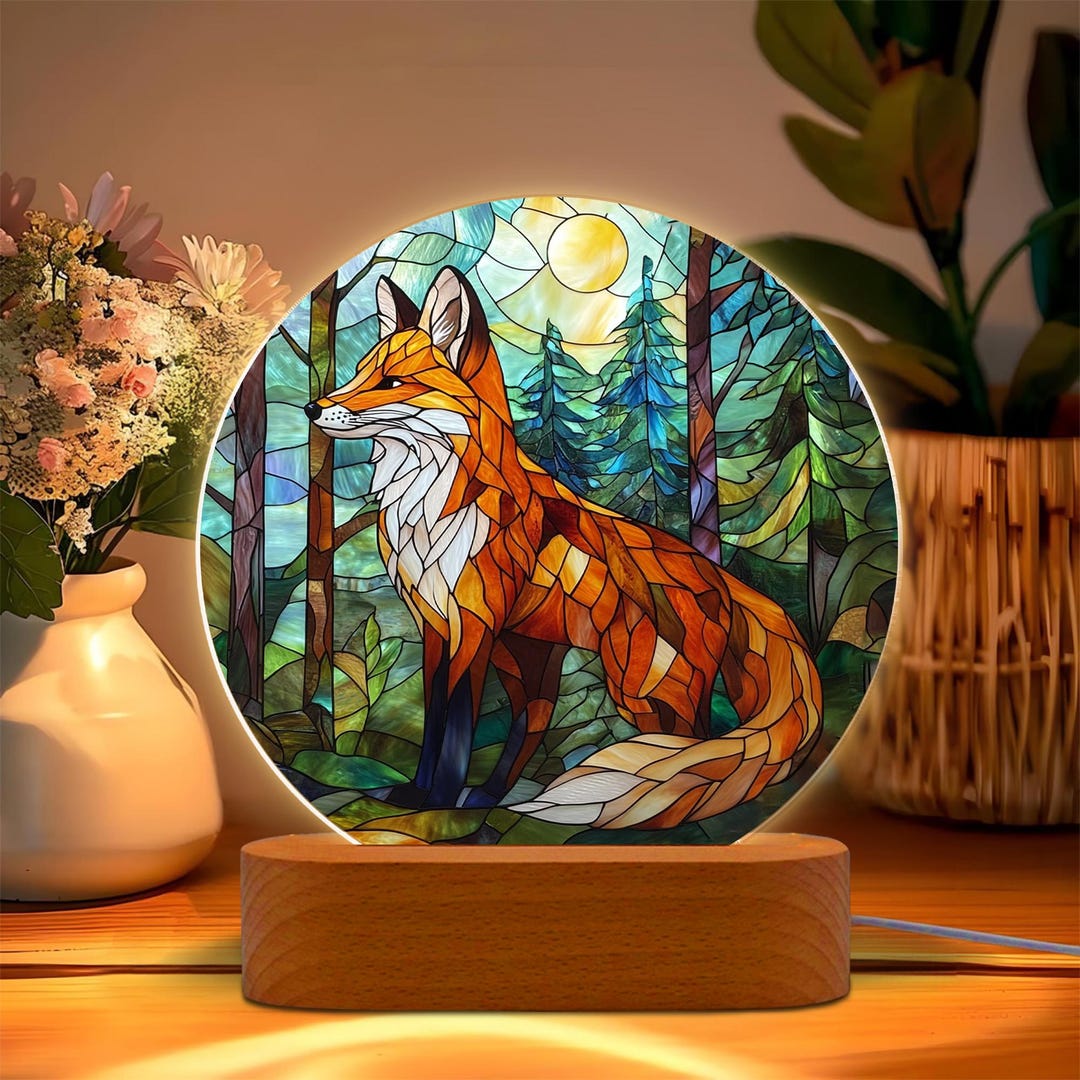 Fox Led Light, Elephant Lamp Decor, Fox Lovers Night Light, Fox Gifts ...