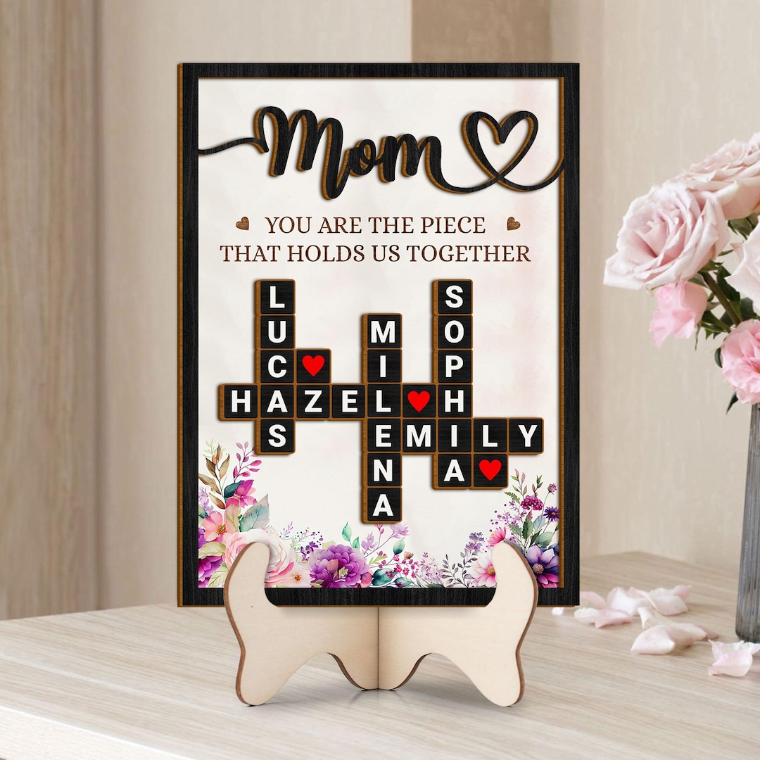 Personalized 2-layer Wooden Frame for Mom – A Unique Mother’s Day Gift ...