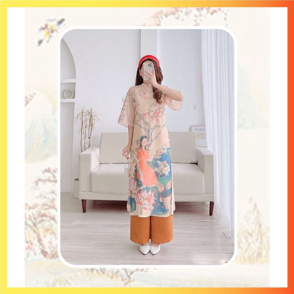 Pre-made Ao Dai Viet Nam Áo Dài Cách Tân Tân Nữ Dáng Suông - Etsy UK