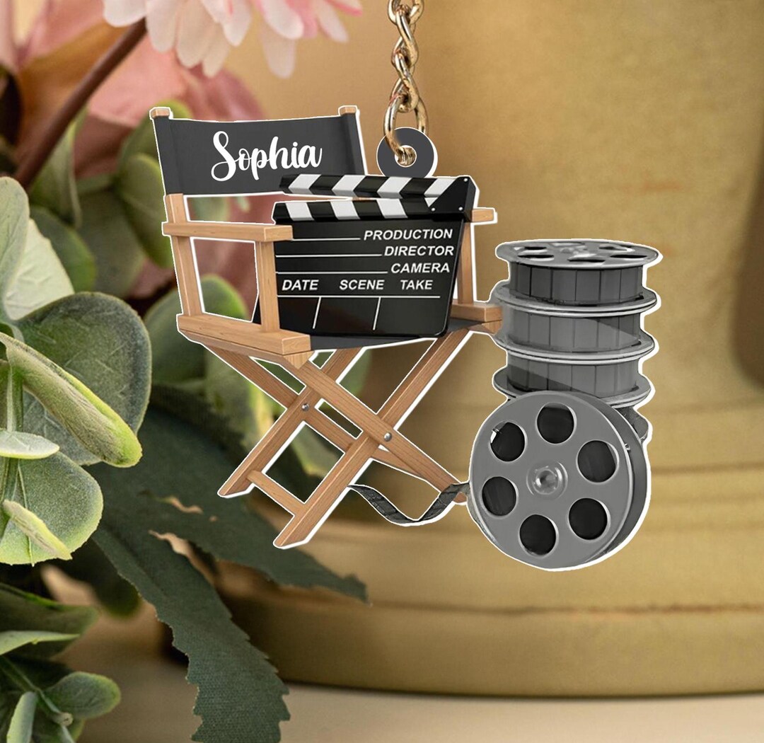Personalized 2D Flatted Film Director/ Producer Keychain, Personalized ...