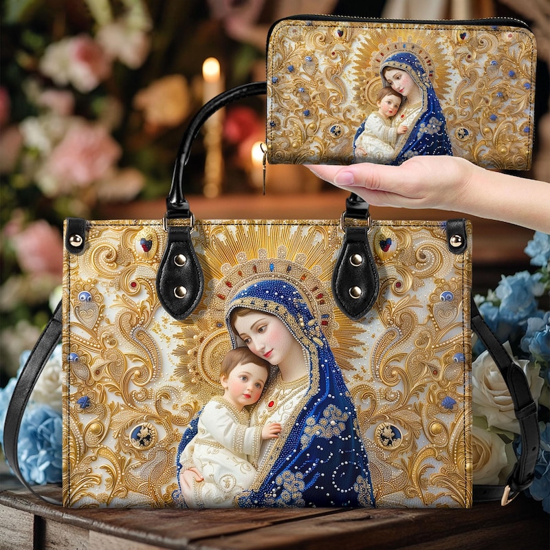Catholic Tote Leather - Etsy