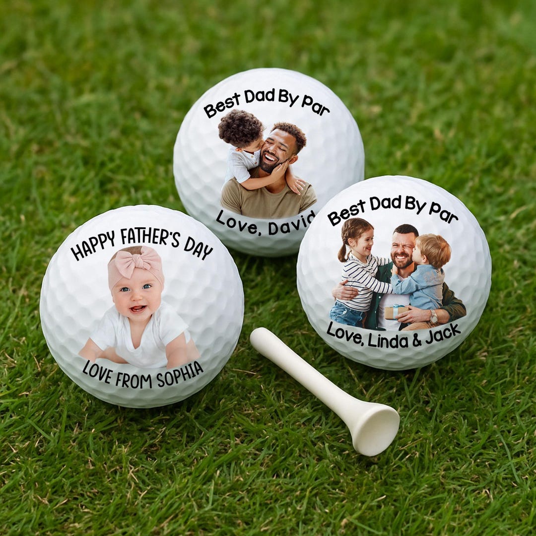 Custom Golf Balls, First Fathers Day Golf Balls, New Dad Gift, Golf ...