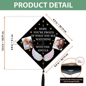Custom Photo Memorial Graduation Cap Topper, Personalized Memories ...