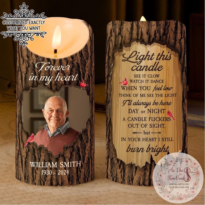 Memorial Candle - Etsy