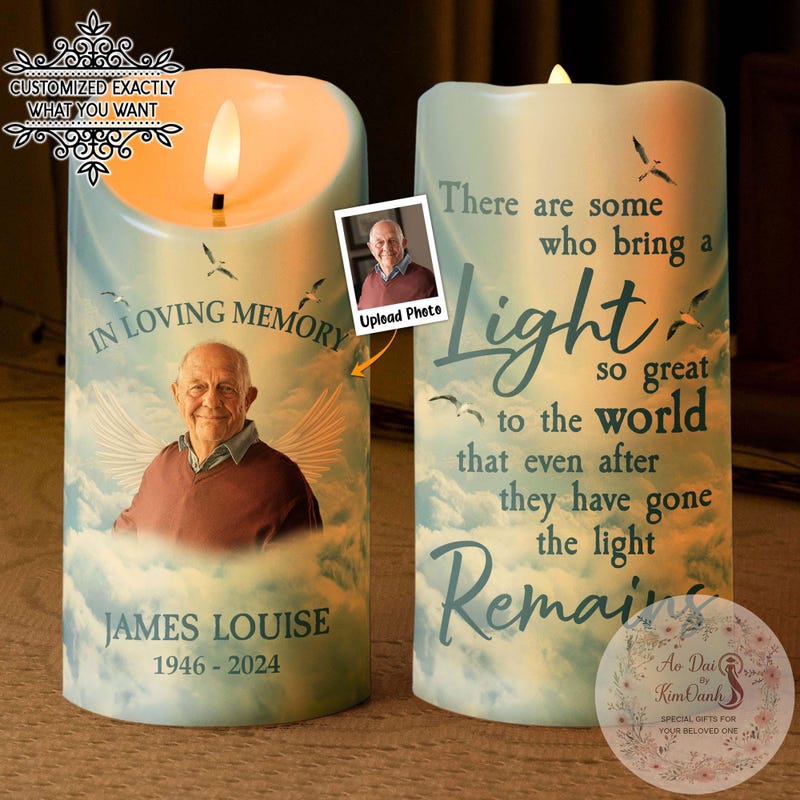 Memorial Candle - Etsy