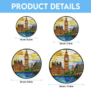 Big Ben London Glass Suncatcher, Big Ben Window Hanger, Travel Lovers ...