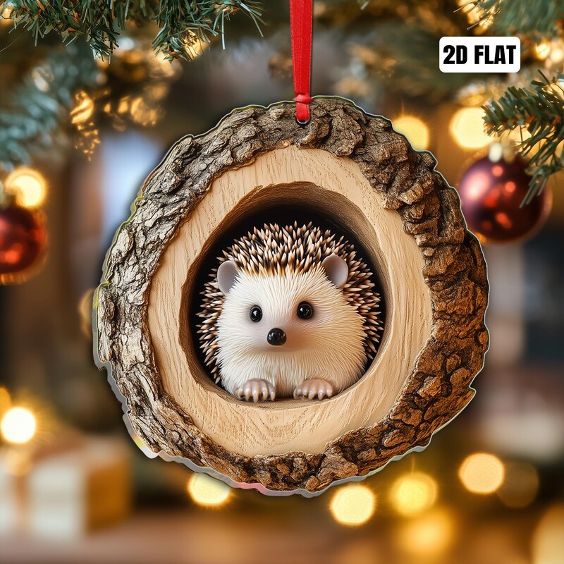 Hedgehog Ornament - Etsy