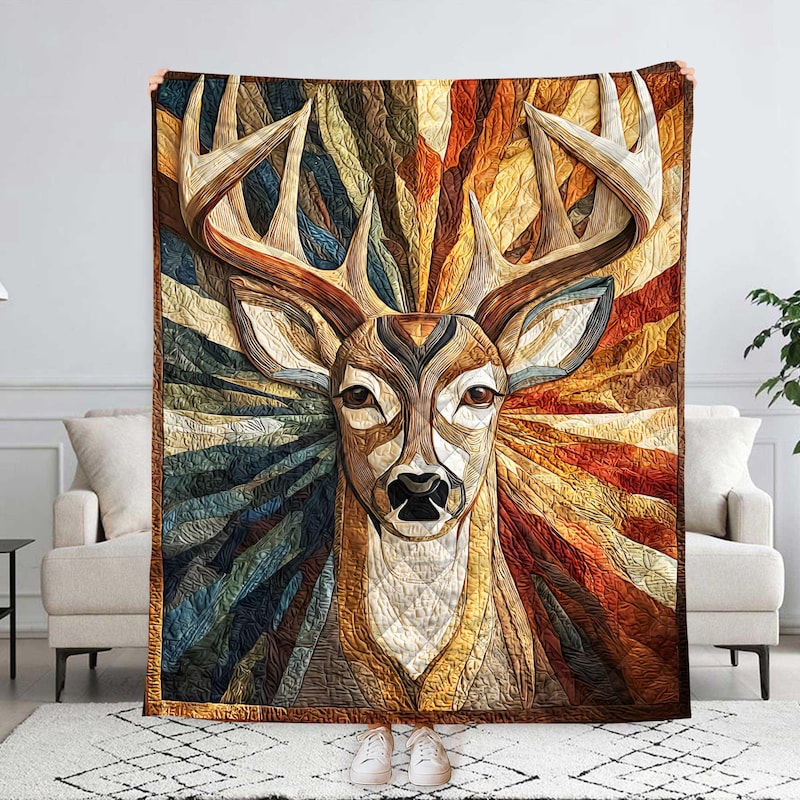 Deer Quilt - Etsy