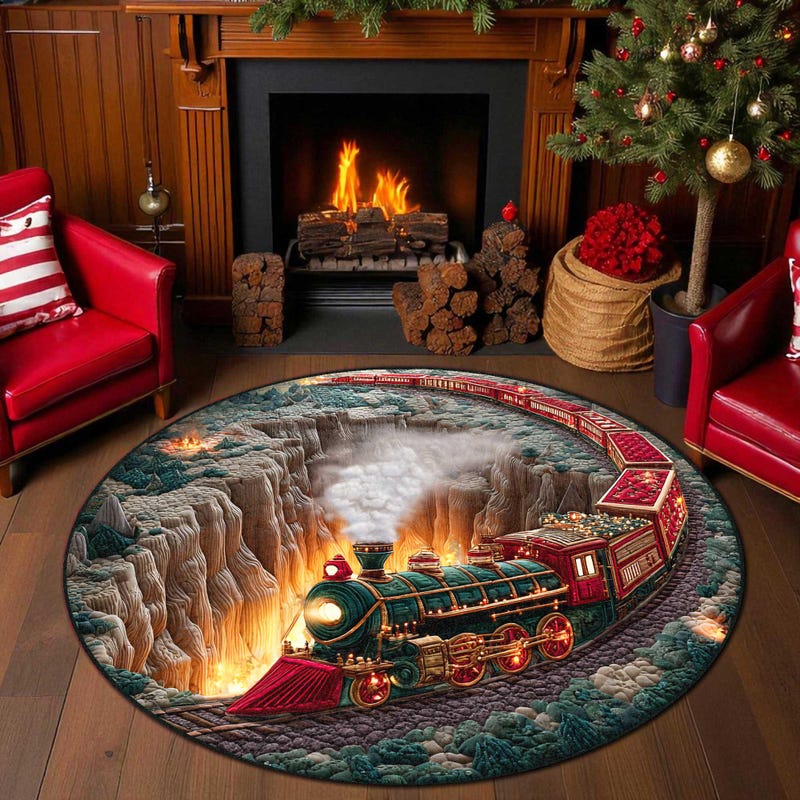 Train 3d Rug - Etsy UK