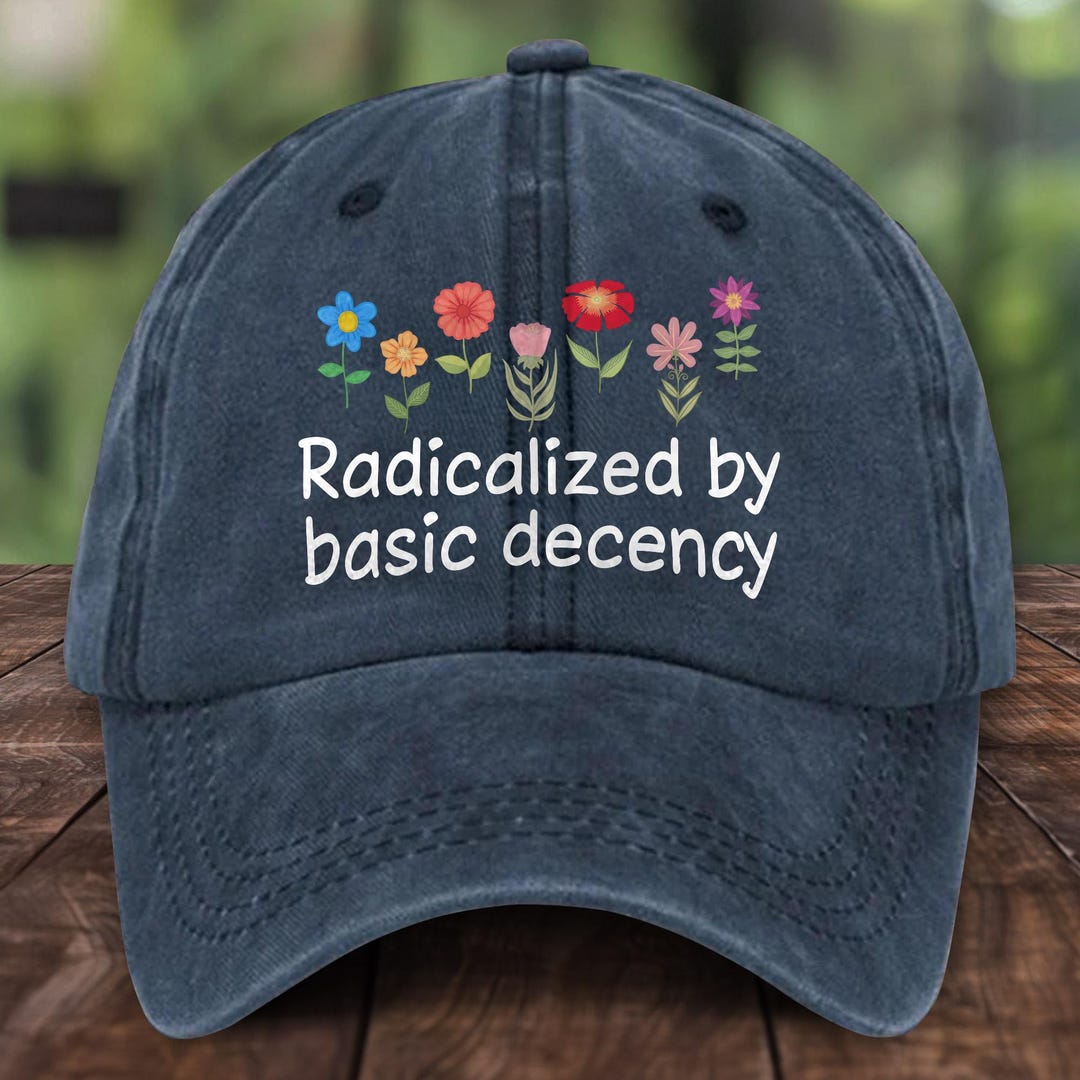 Custom Radicalized by Basic Decency Hat Cotton Cap for Women, Basic ...