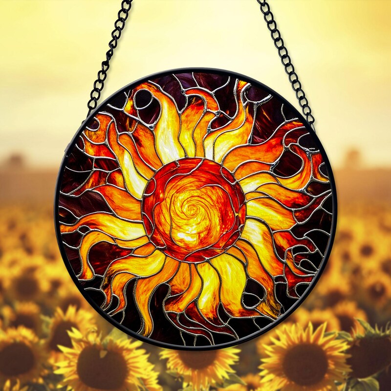 Stained Glass Sun - Etsy