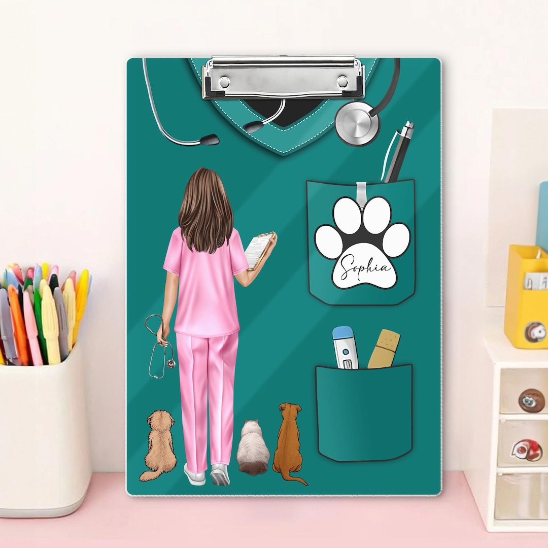 Personalized Veterinary Clipboard, Custom Pet Lover Clipboard ...