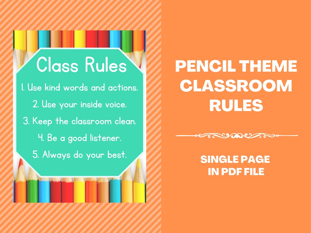 Pencil Theme Classroom Rules Poster Teacher Classroom Decor Etsy pencil-theme-classroom-rules-poster-teacher-classroom-decor-etsy