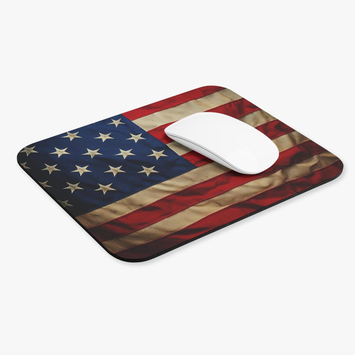 Patriotic Mouse Pad, American Flag Desk Mat, USA Rectangle Mat, Fourth ...