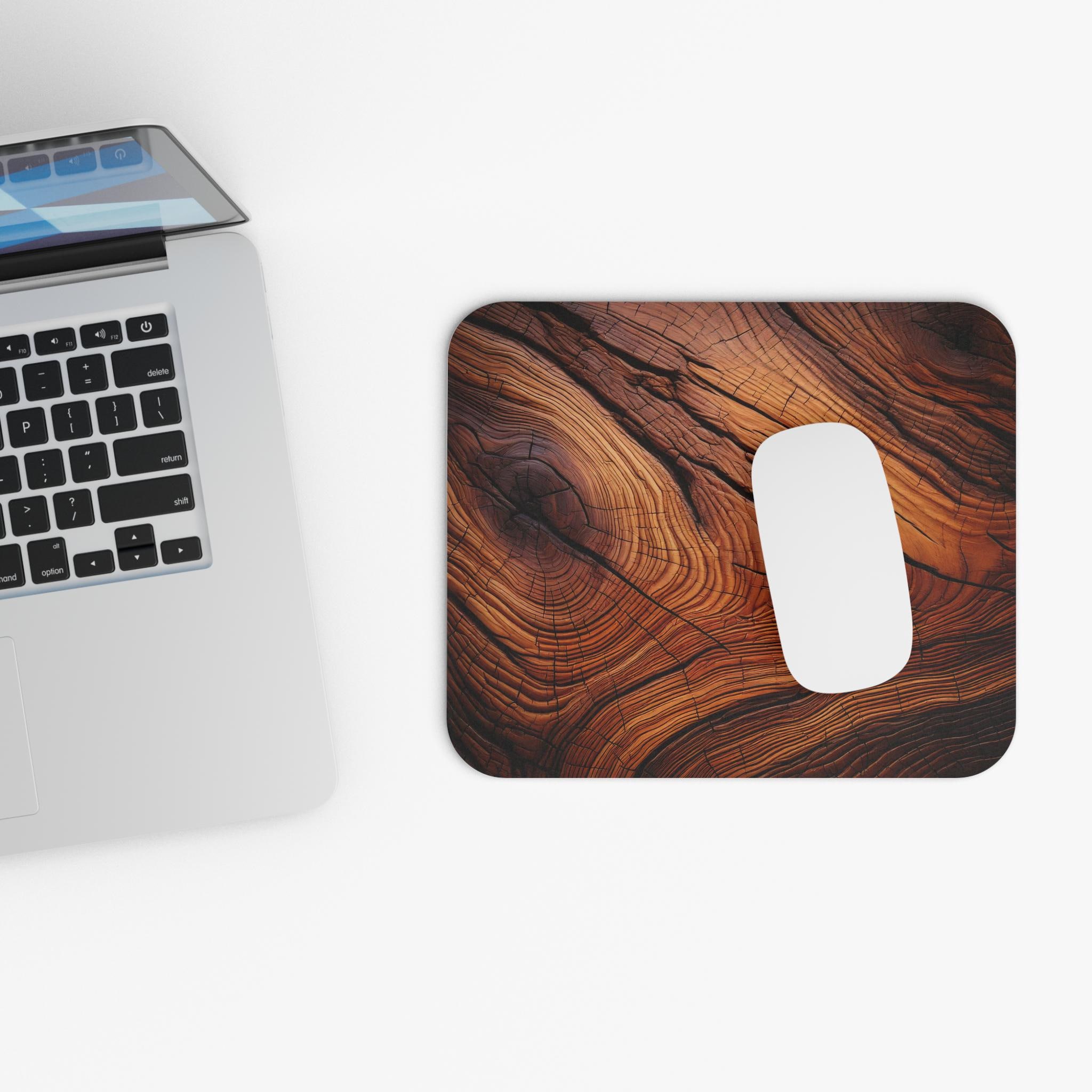 Wood Grain Mouse Pad, Office Desk Decor, Rectangle Mouse Mat, Computer ...