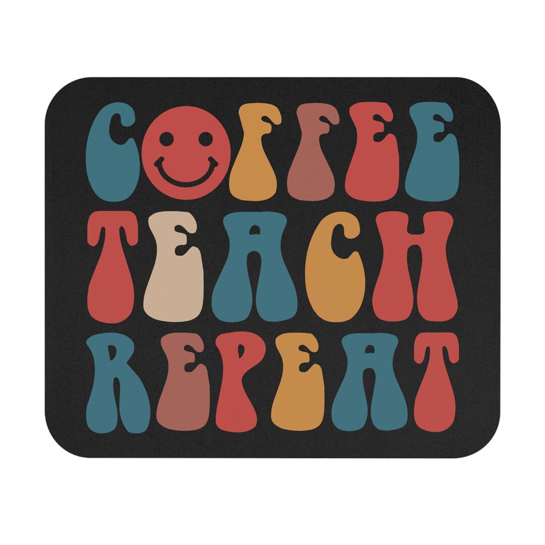 Colorful Coffee Mouse Pad - Fun Teacher Desk Accessory, Office Decor ...