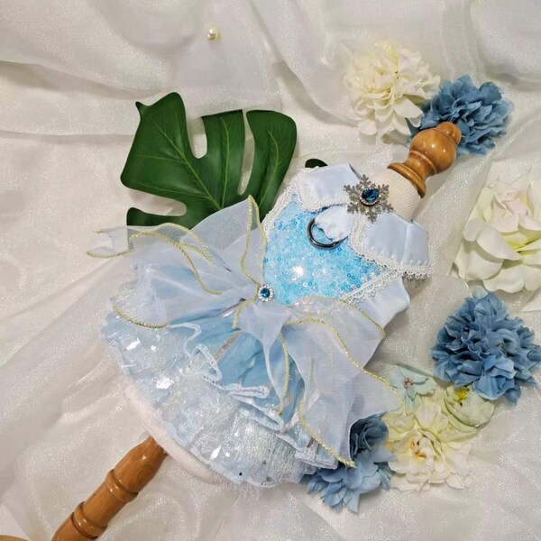Elsa Dog Dress - Etsy