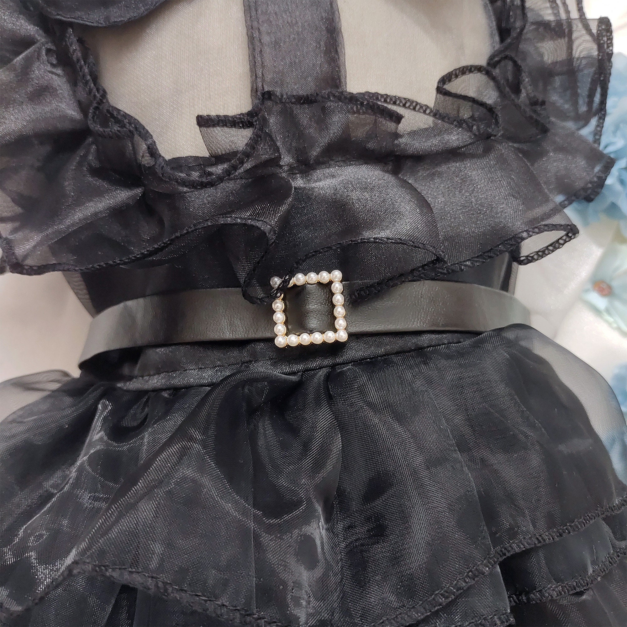 Black Dog Dress Inspired From Wednesday Addams Pet Halloween - Etsy