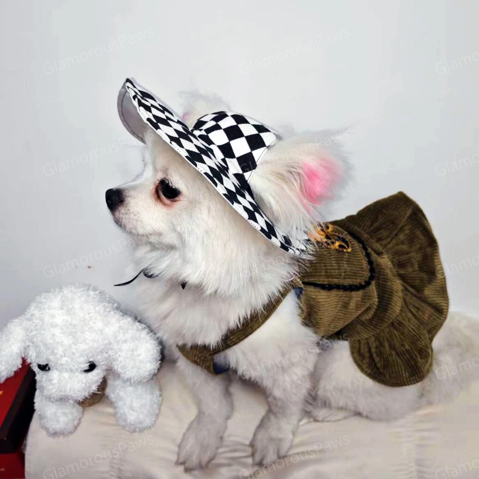 Summer Bucket Hat With Ear Holes for Large Dogs, Big Dogs Sunbonnet ...