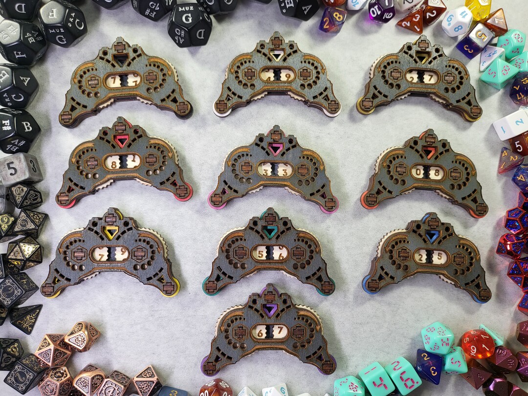 Laser Cut Game Counter Life Tracker - Hit Point Tracker - Etsy