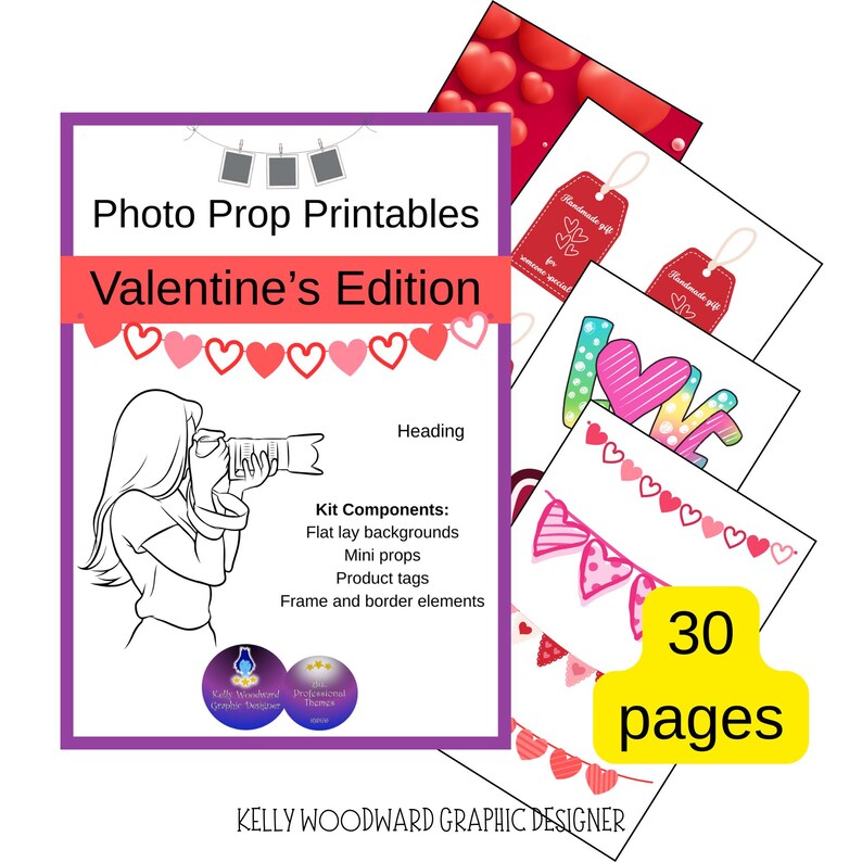 Photo Prop Printables for Small Businesses Valentines Edition ...