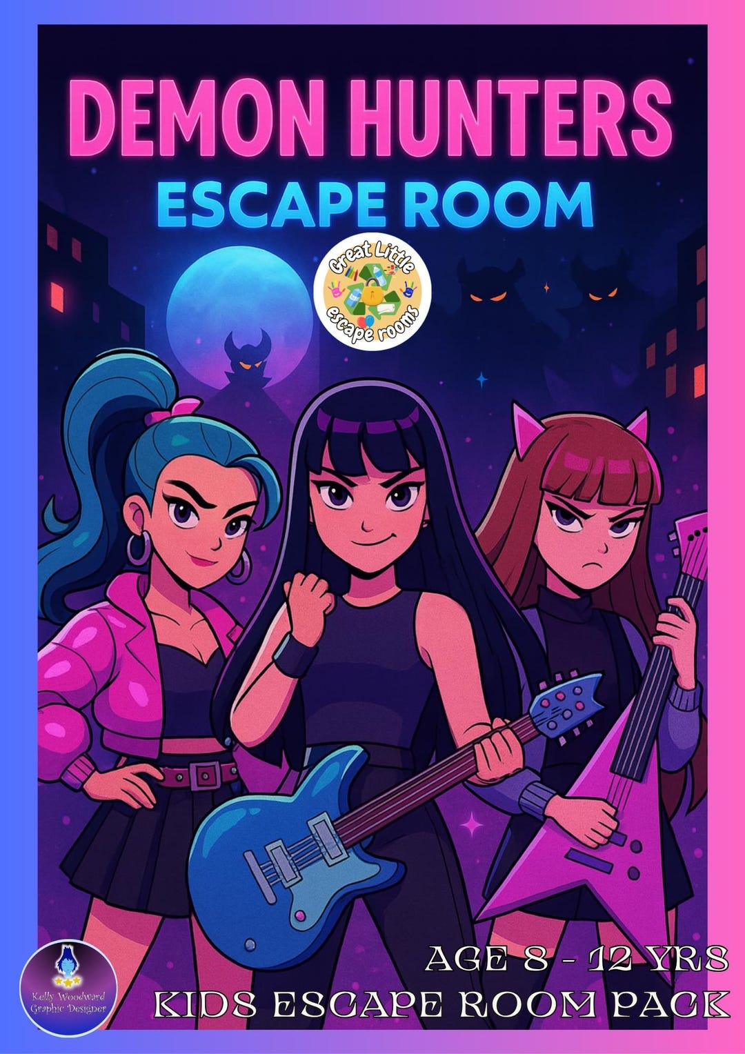 Demon Hunters Printable Escape Room for Kids Age 8 Plus, K-pop Theme ...