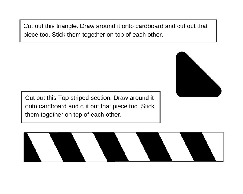 DIY Movie Clapper Board Craft: Printable Kids Activity (PDF), Film ...