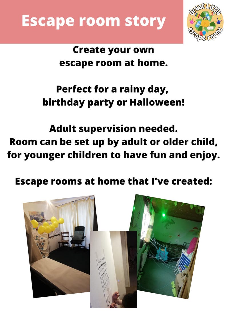 Printable Escape Room Bundle for Kids, FAIRY and PIRATE Escape Rooms at ...