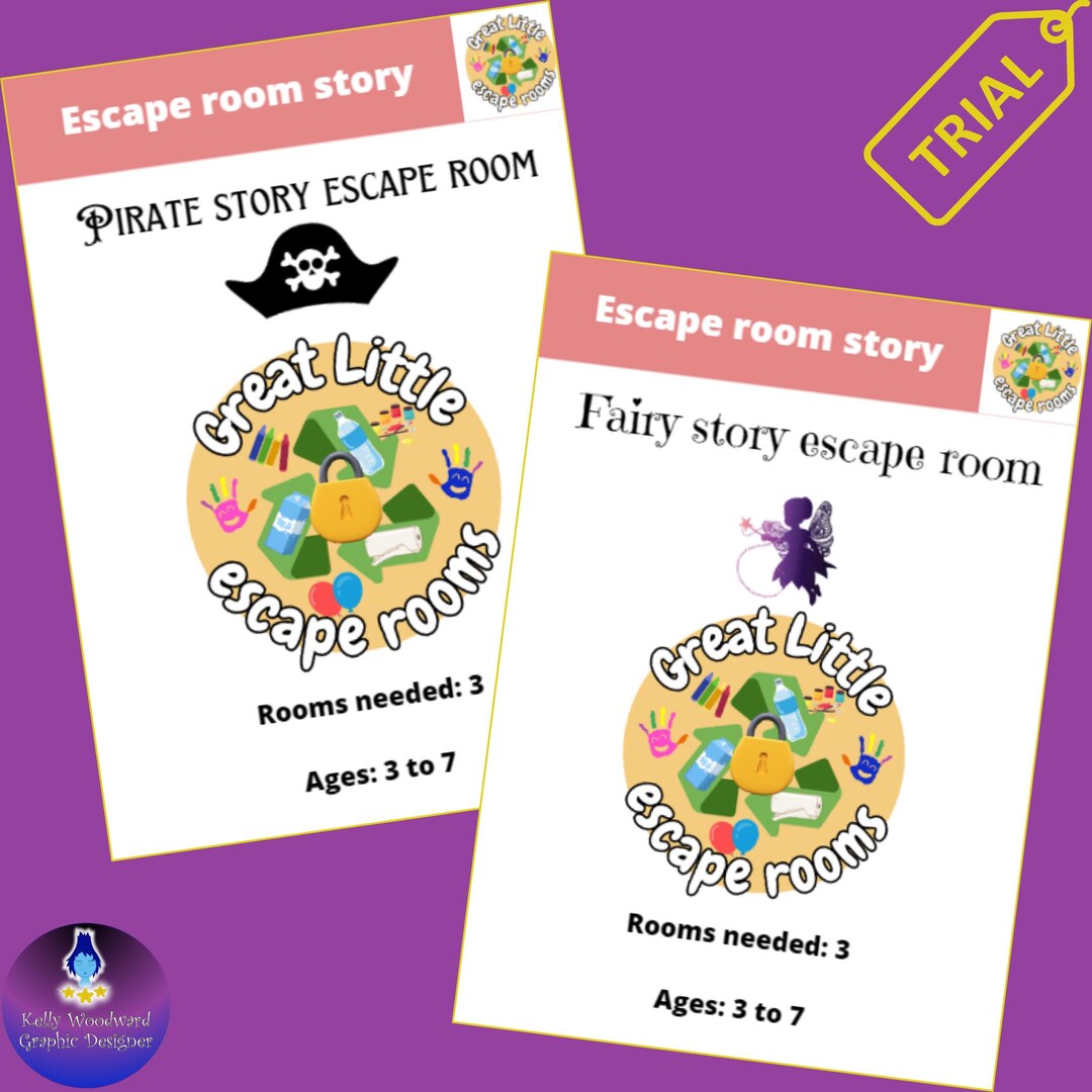Printable Escape Room Bundle for Kids, FAIRY and PIRATE Escape Rooms at ...