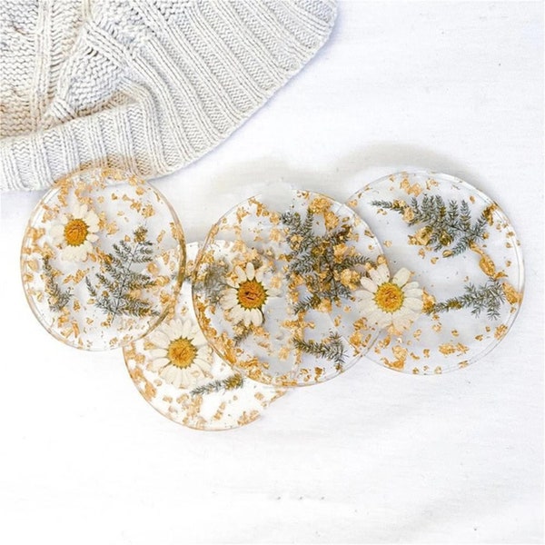 Resin Flower Coaster - Etsy