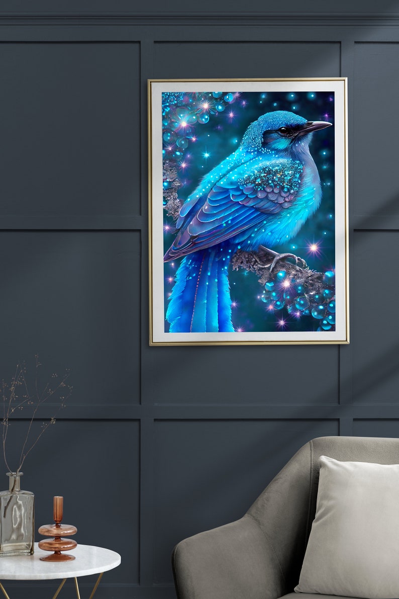 Crystalline Bird Printable Poster - Etsy