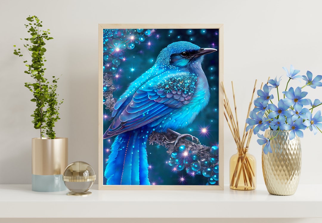 Crystalline Bird Printable Poster - Etsy