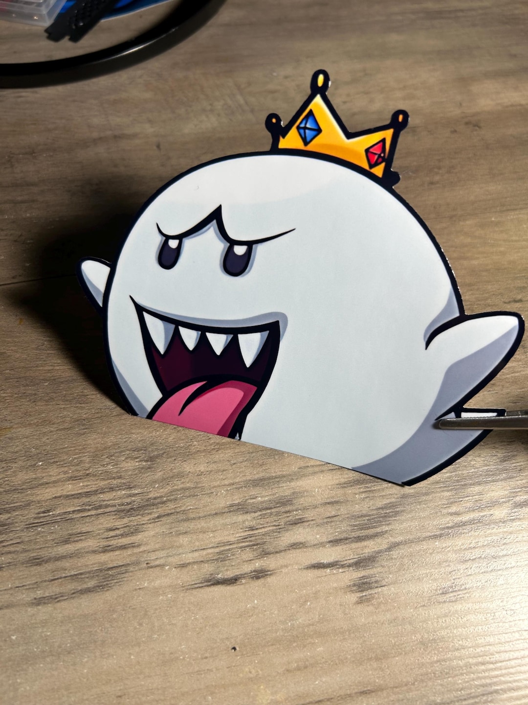 King Ghost Peeker Sticker - Etsy