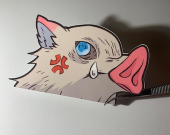 Anime Boy Peeker Peeker Sticker for Car Windows Vinyl - Etsy