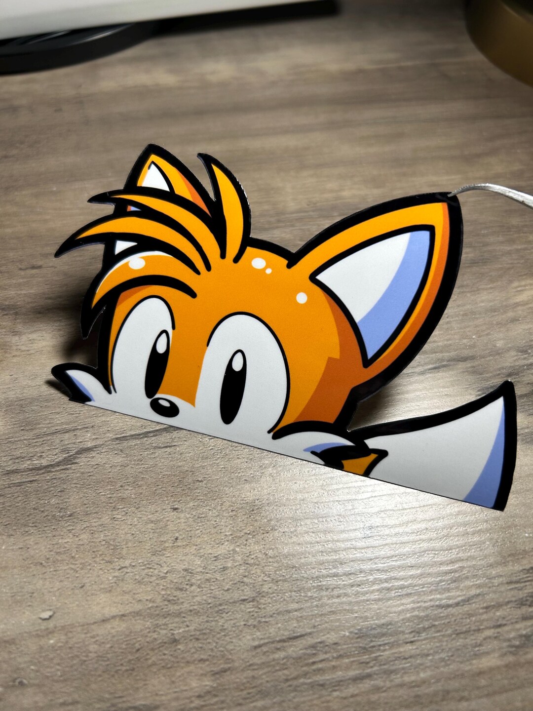 Yellow Fox Peeker Sticker - Etsy