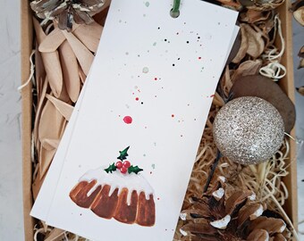 Set of 3 Christmas Cards, Watercolor on Paper, Hand Painted - Etsy