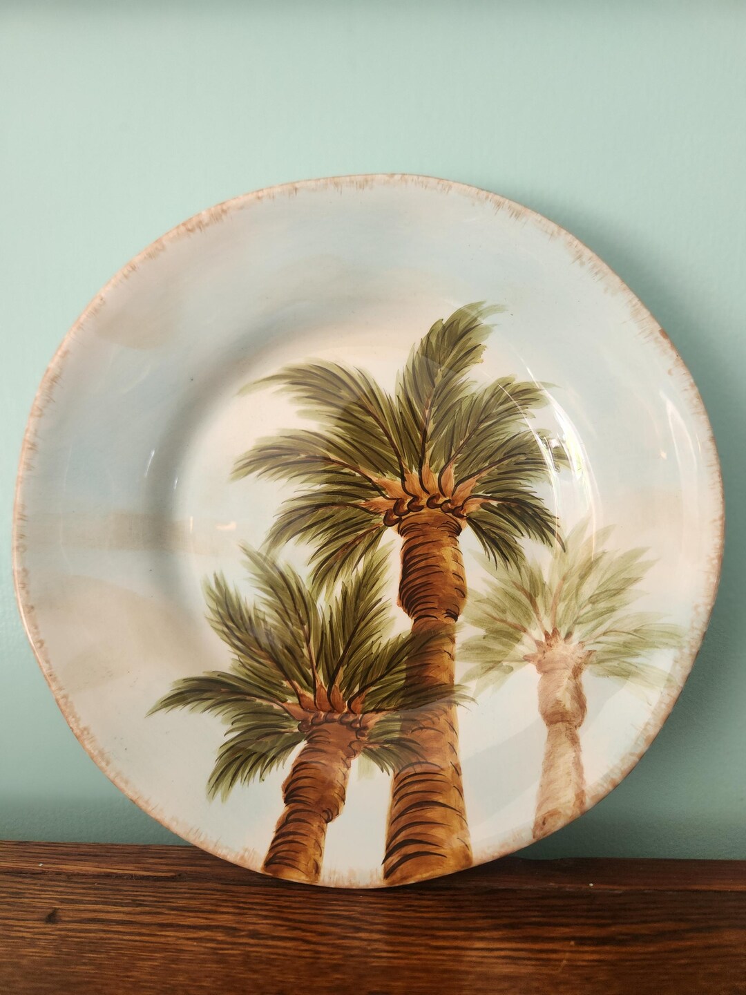 Set of 4 BAJA Hand Painted Collection TABLETOPS UNLIMITED 9 Plates ...