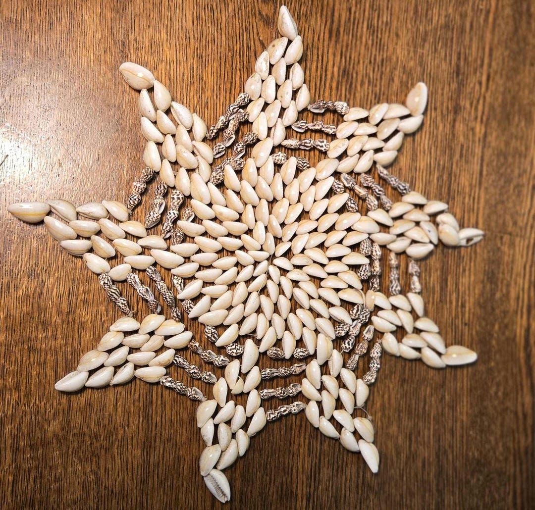 Vintage Sea Shell Flower Trivet, 1970 Mid-century Trivet, Rare Sea ...