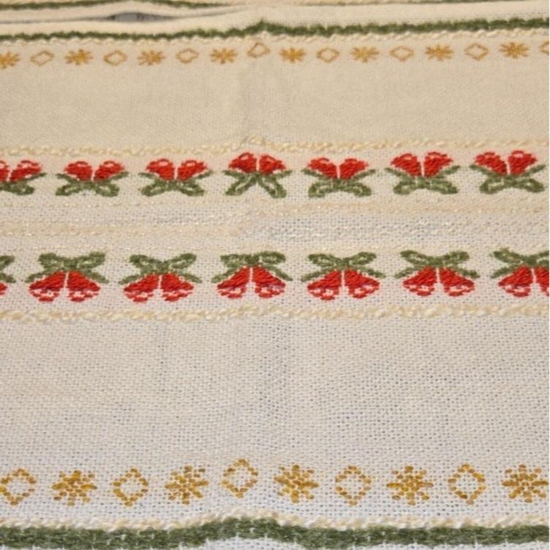 Antique German Bavaria Handmade Knit Table Linens Christmas Set 4pc ...