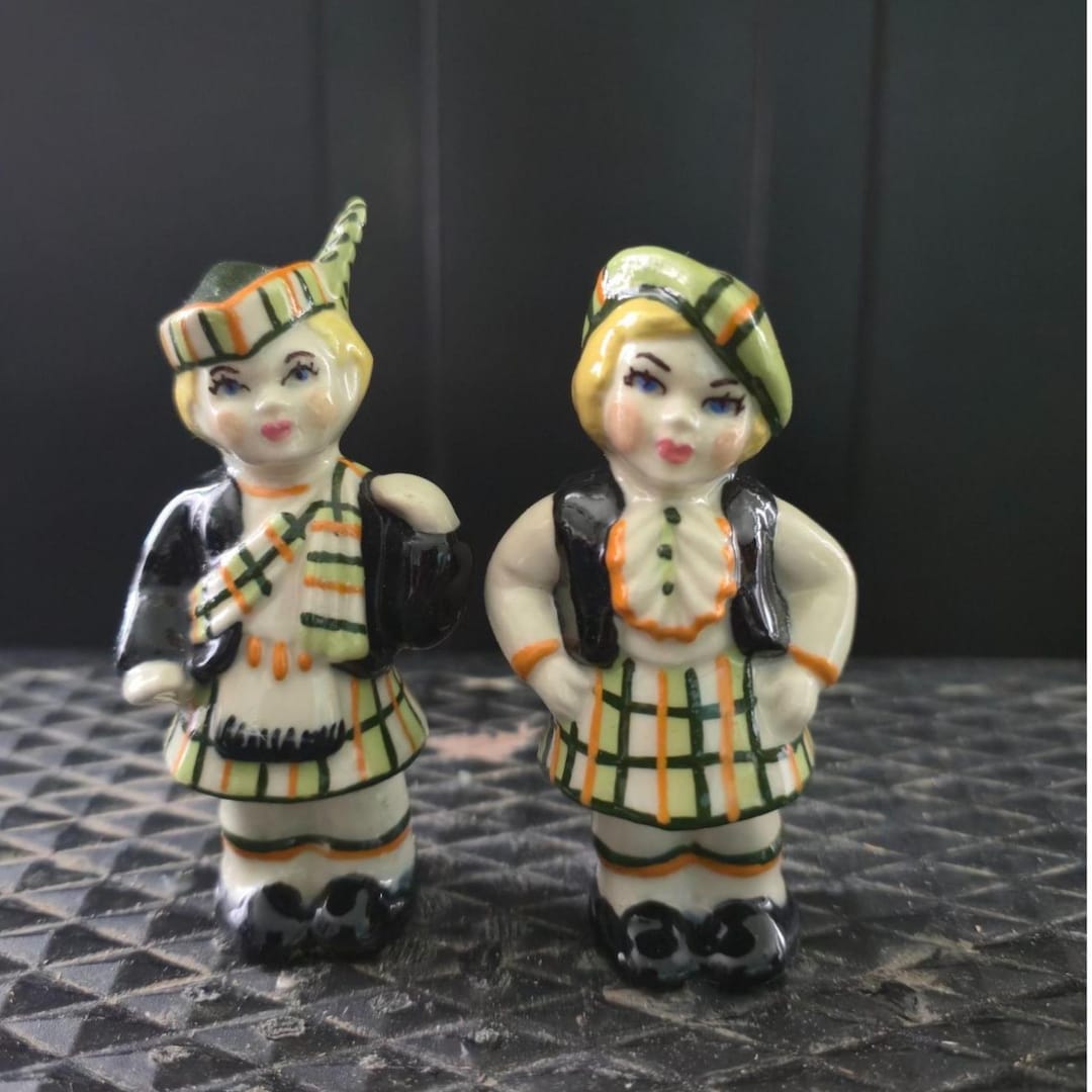 Vintage Scottish Lad & Lassie Wee Series Ceramic Arts Studio Madison ...
